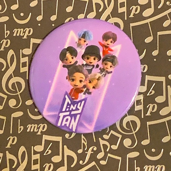 Office | Bts Tiny Tan Pin Button | Poshmark